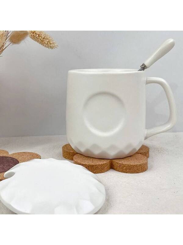 Ceramic Mark Cup, Simple Nordic Style Breakfast Coffee Mug | SHEIN UK
