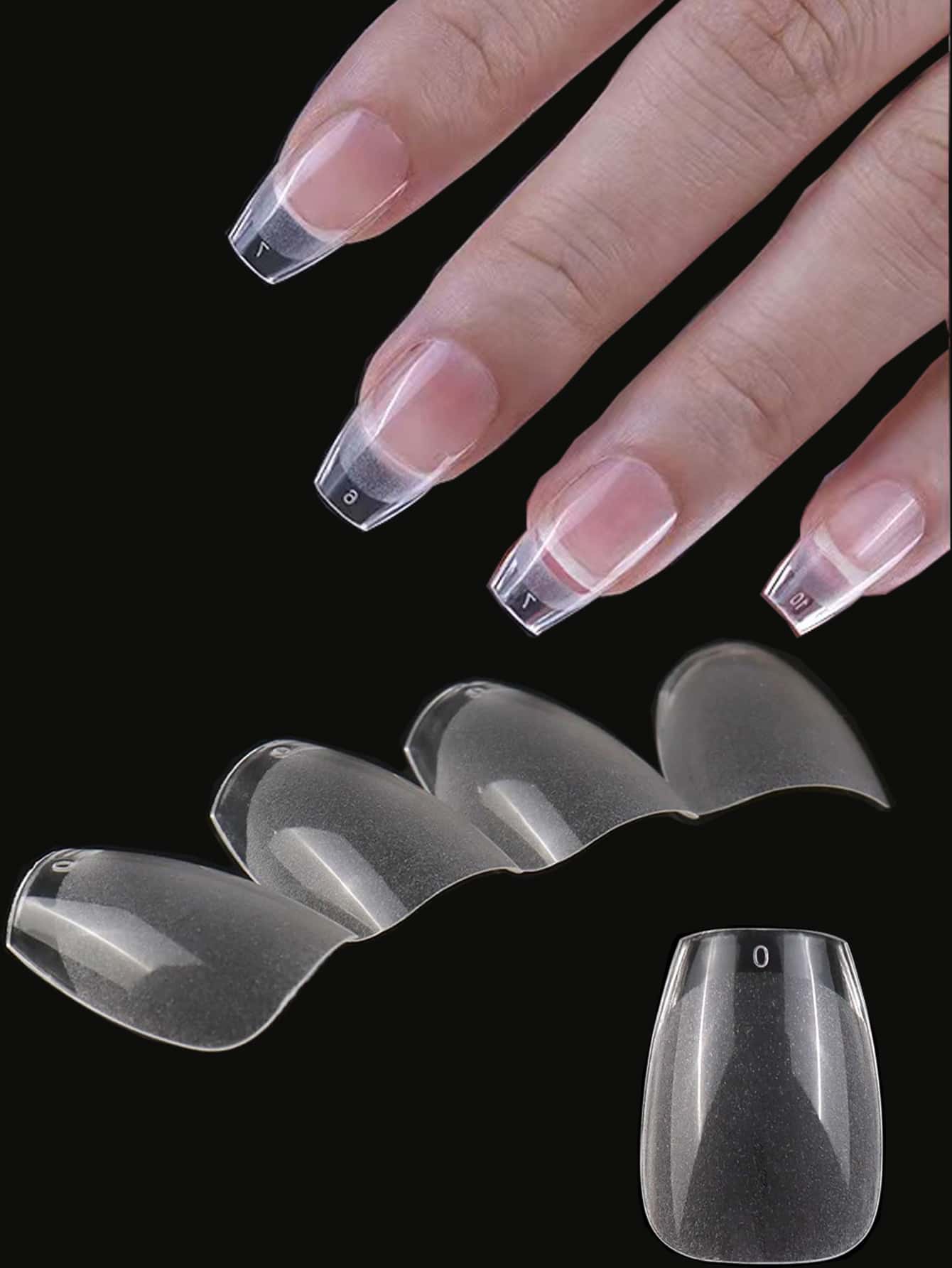 240Pcs/Box XXS Extra Short Coffin Soft Gel Tips For Gel X Nail ...