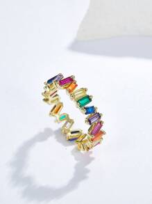 THINTIME Rhinestone Decor Ring | SHEIN USA