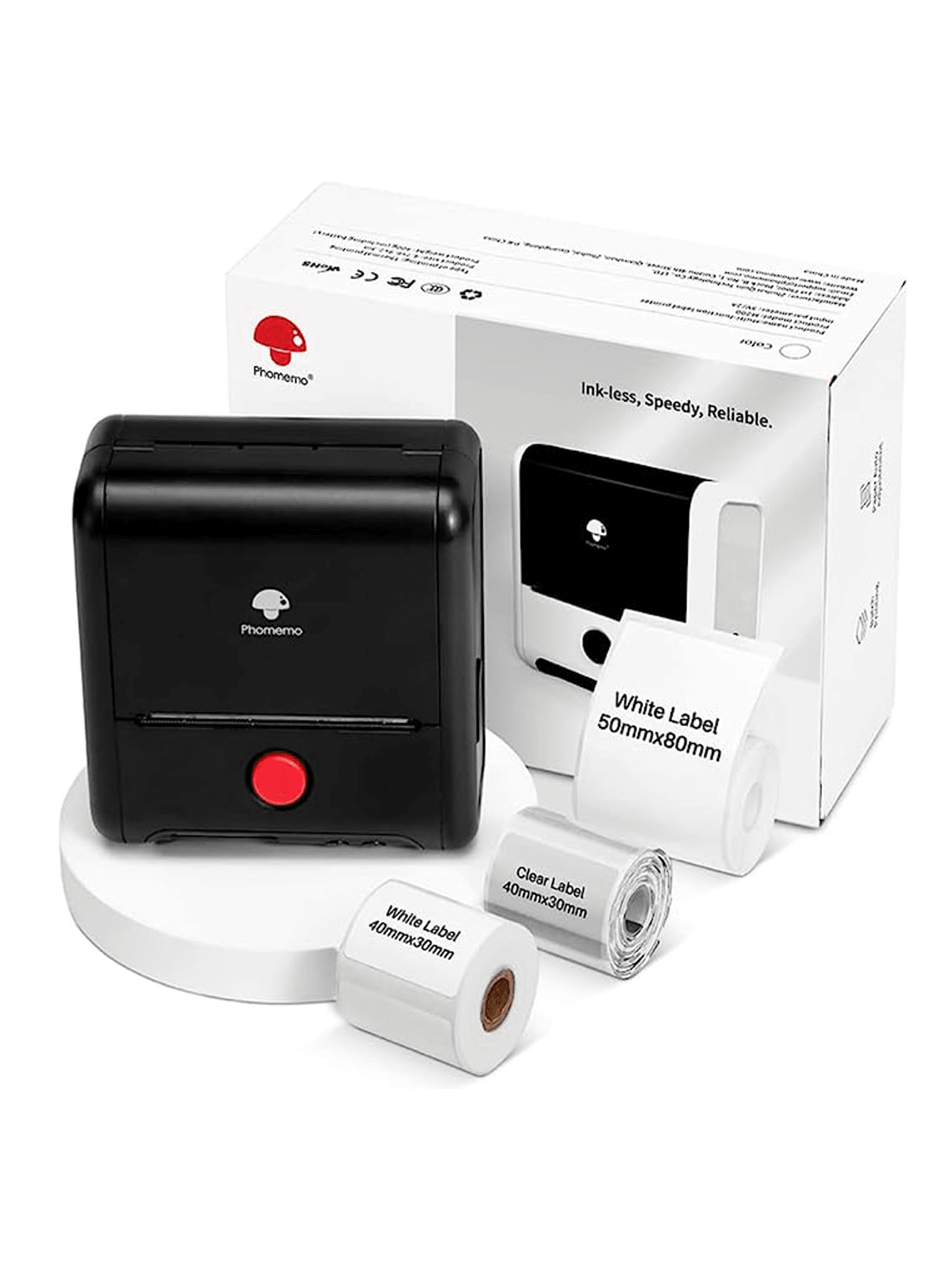 Phomemo Label Makers- M200 Barcode Printer Machine with 3 Paper,2023 ...