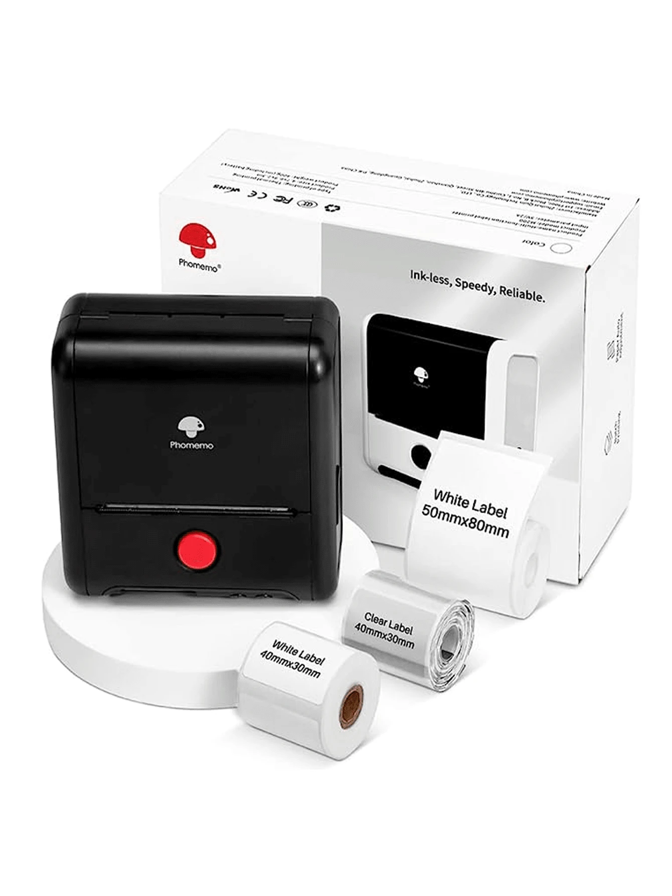 Phomemo Label Makers- M200 Barcode Printer Machine with 3 Paper,2023 ...