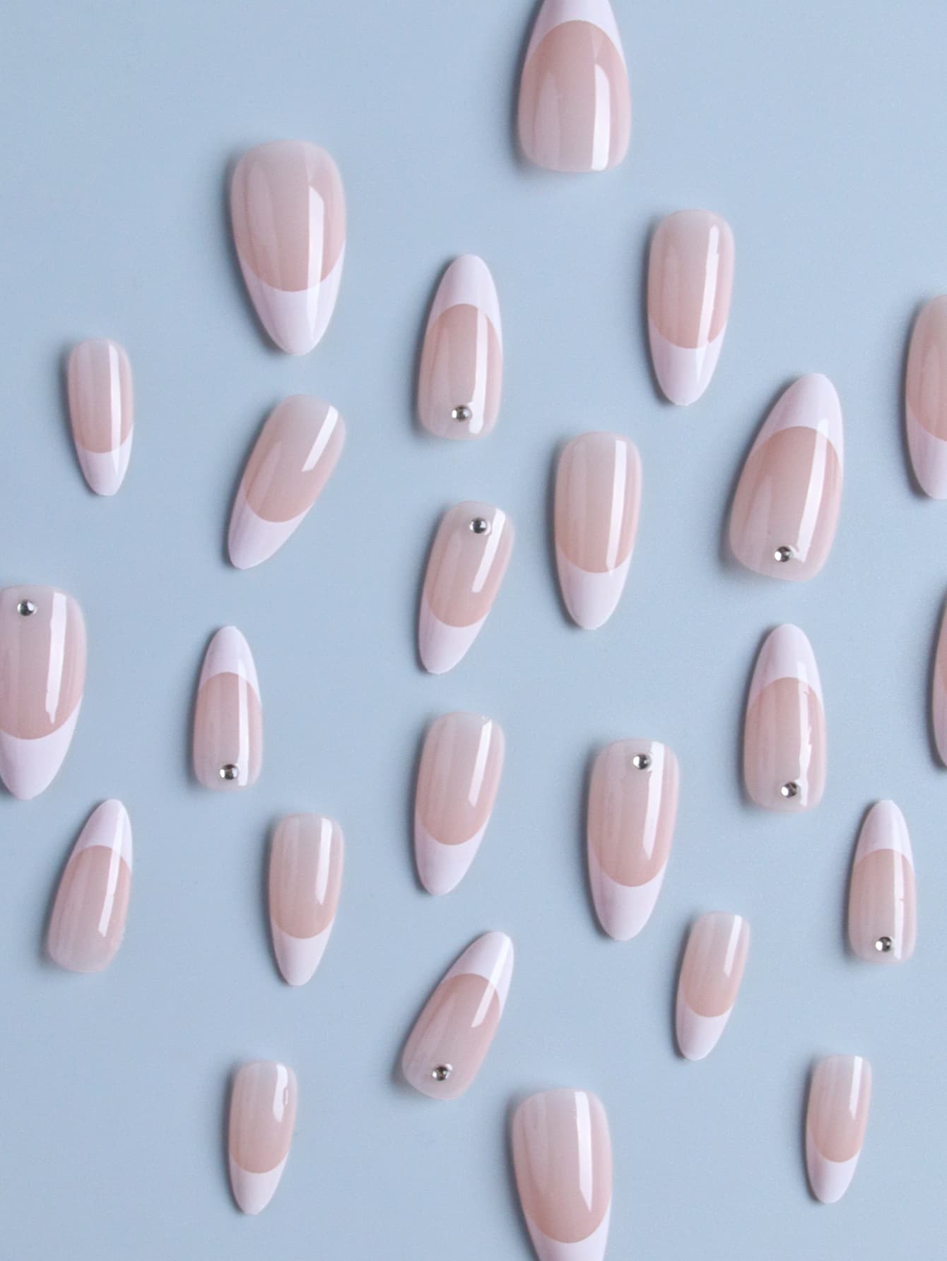 Elevate Your Style With 24pcs Timeless Jewels Long Almond Rhinestone ...