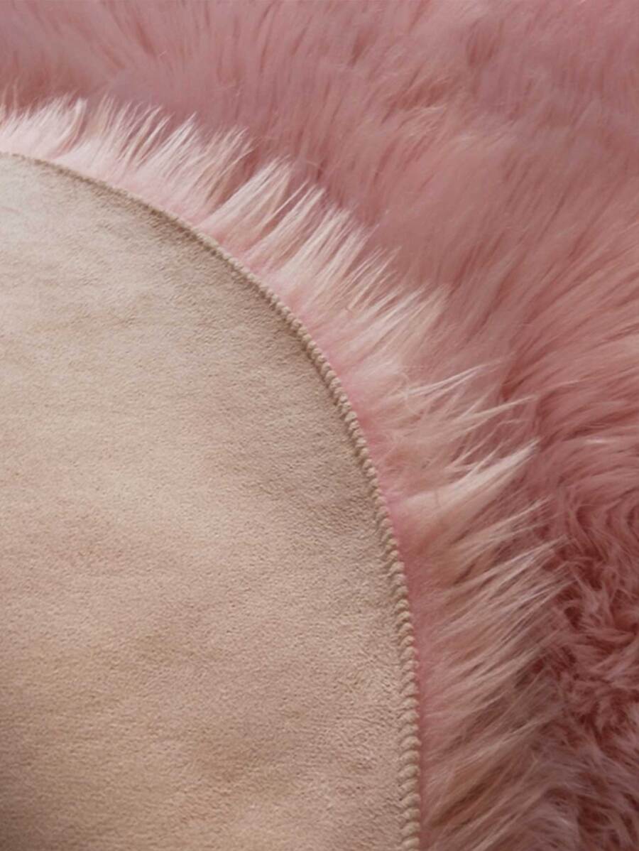 Soft Faux Fur Rug Cute Pink Interior Decoration Fluffy Area Rug Machine ...