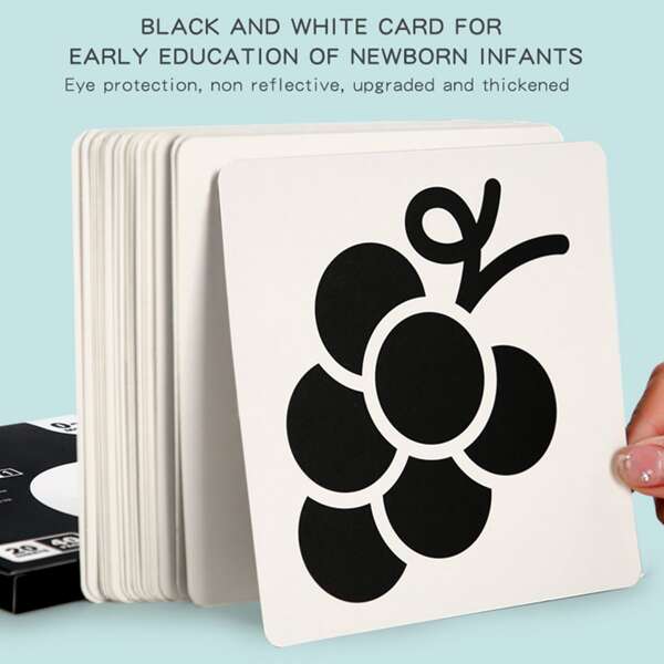 Black And White Cards For Infant Early Education, Newborn To 3 Months ...