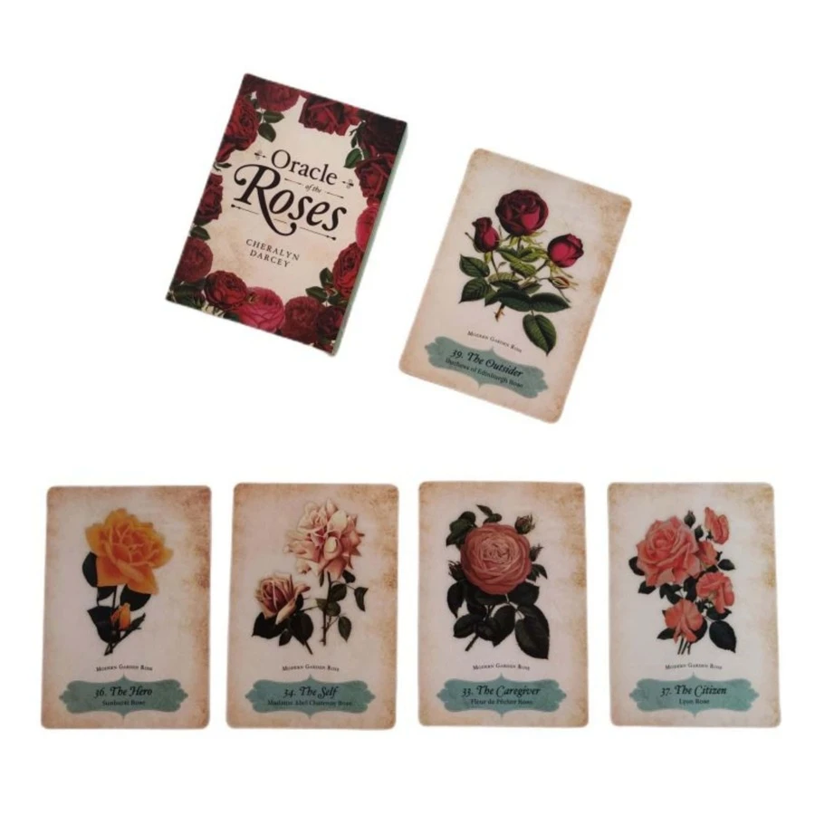 New Oracle Of The Roses Oracle Cards Prophecy Divination Deck 44 Cards ...