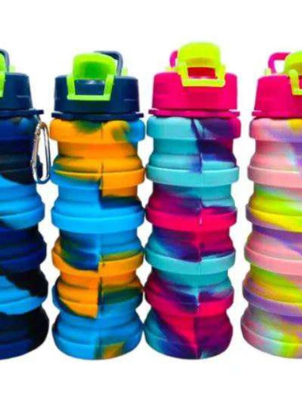 GENESIS Botella Termo Plegable Silicon Gym Grado Alimenticio 500 Ml ...