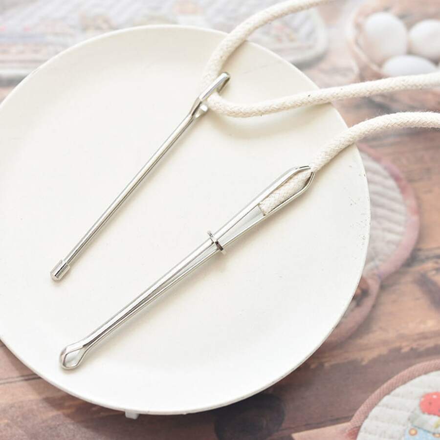 2pcs Elastic Band Threader Special Trouser Waist Rope Cap Rope Threader ...