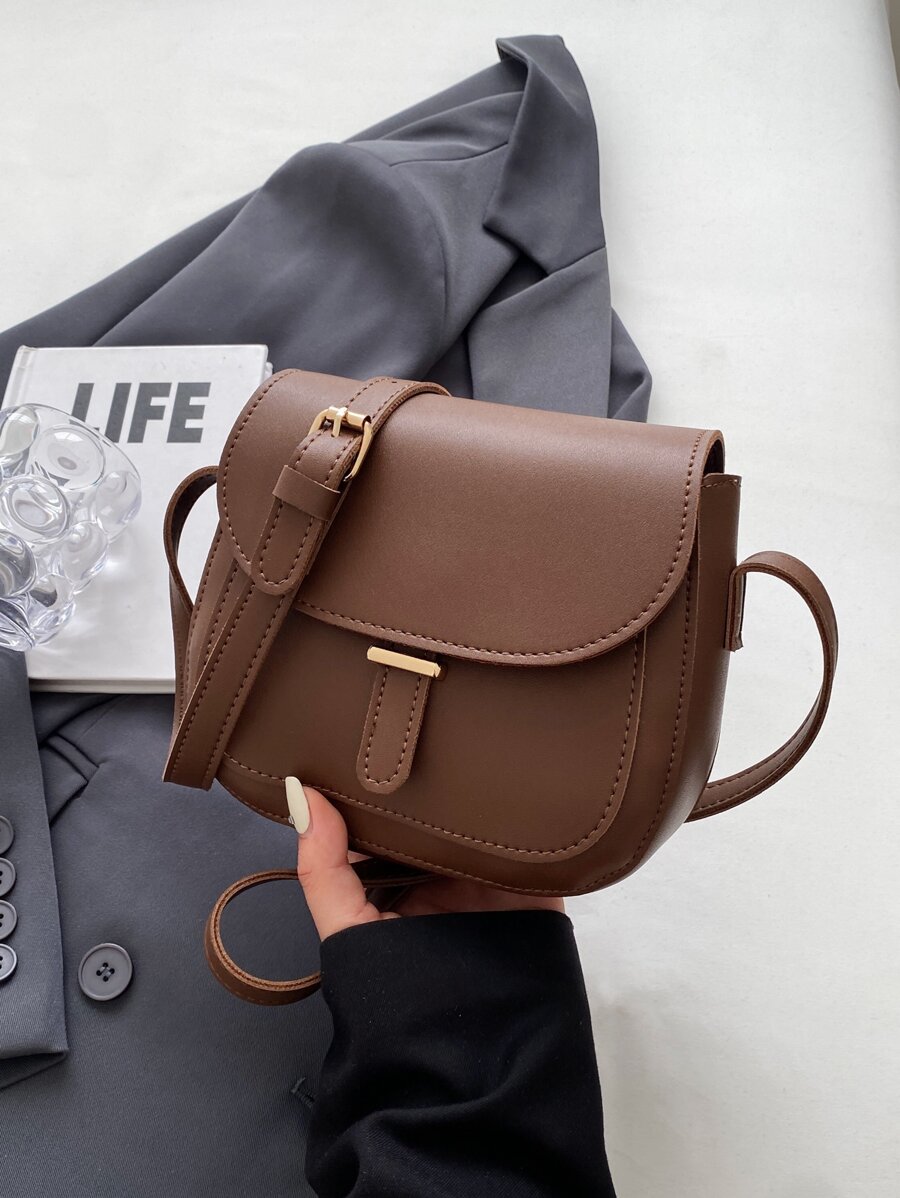 PU Leder einfach Brusttasche Mini Fashion Satteltasche mit ...