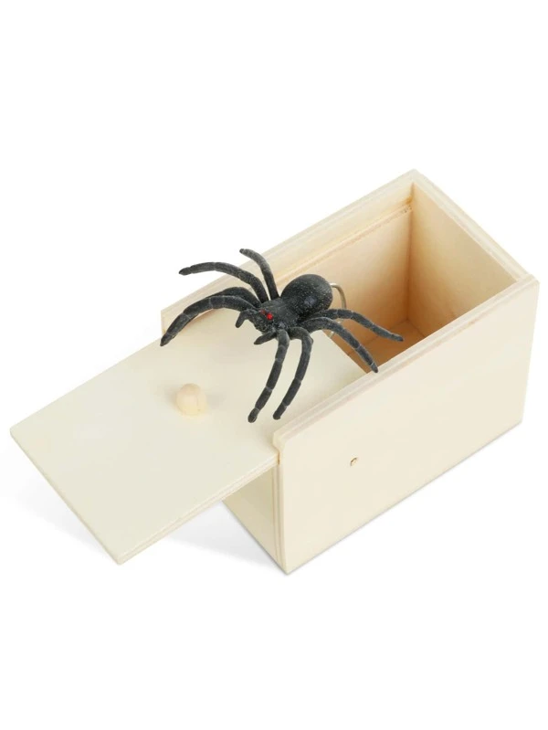1pc-Scared whole man spoofing bugs box spider box scary horror small ...