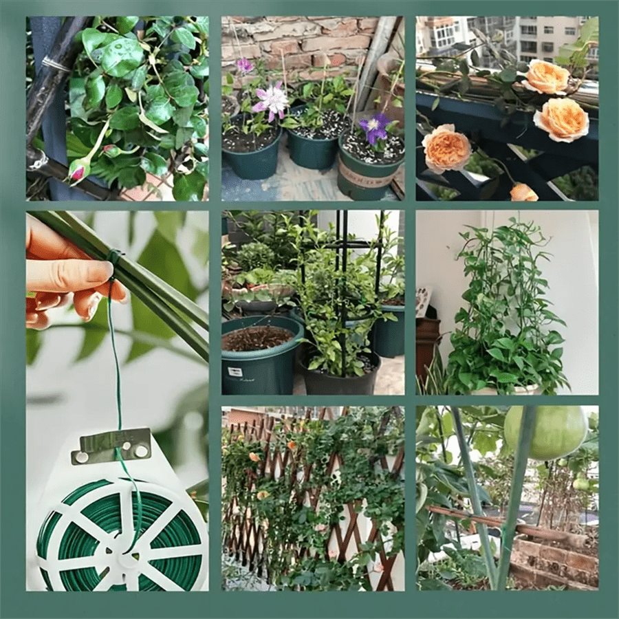 jardín jardinería Set Brida jardín jardinería Soporte unido fijado ...