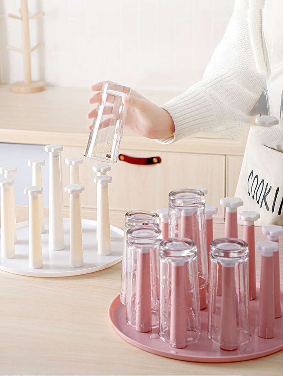 1pc Cup Holder, Multifunctional Kitchen Utensil Storage Rack Drain ...