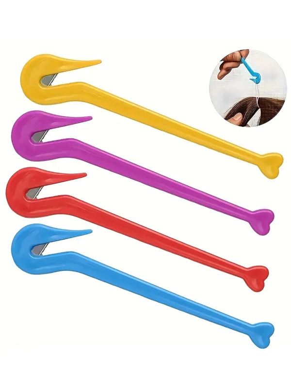 4pcs Women Simple & Portable Disposable Rubber Band Cutting Tool ...