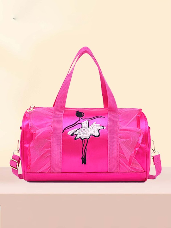 Dance Bag Cross-Shoulder Dance Bag Ballet Bag pink | SHEIN USA