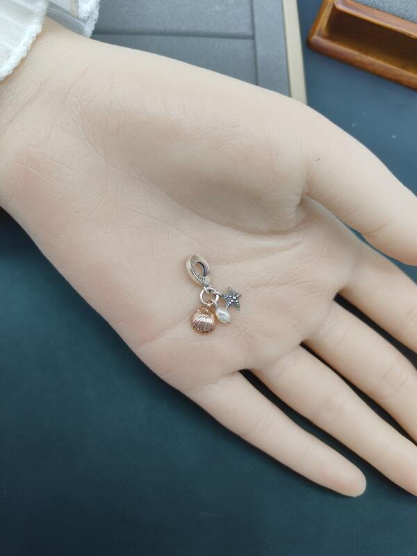 100% 925 Sterling Silver charts DIY beam Fit Original Pan Bracelet 1:1 ...