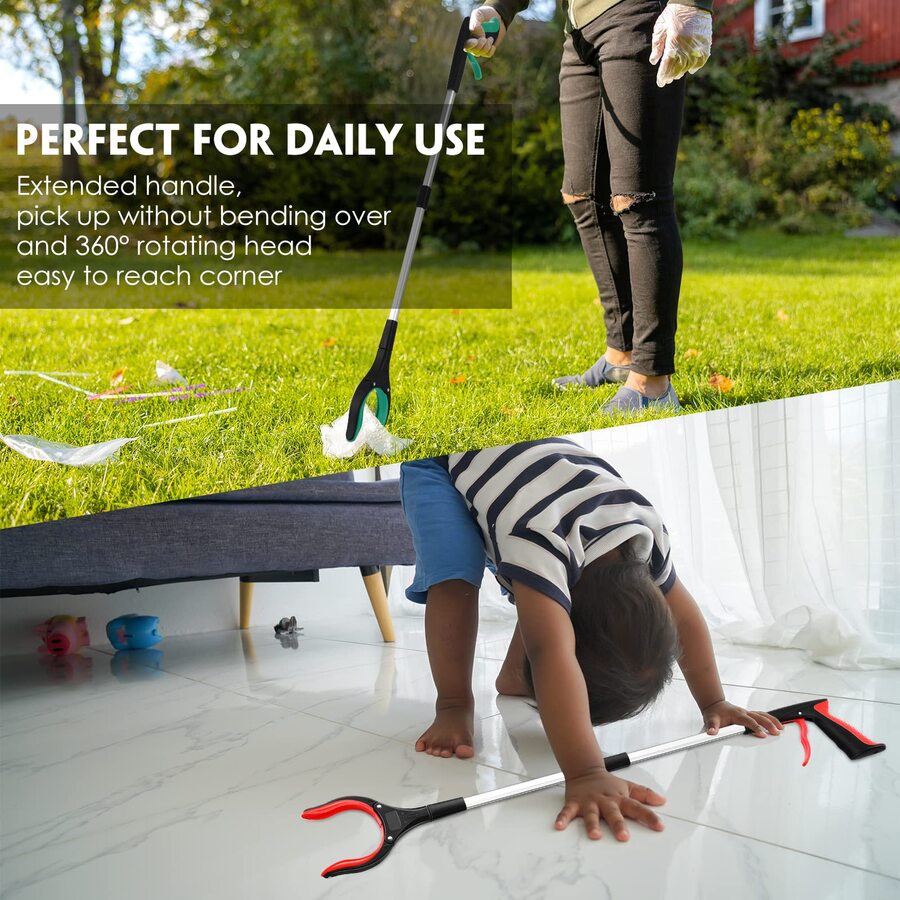 Tool for Elderly, 32" Foldable Pick up Stick Grabber Long Handy ...
