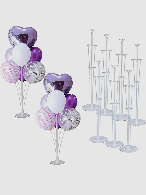 1set Transparent Balloon Stand Base For 7 Balloons Table Balloon ...