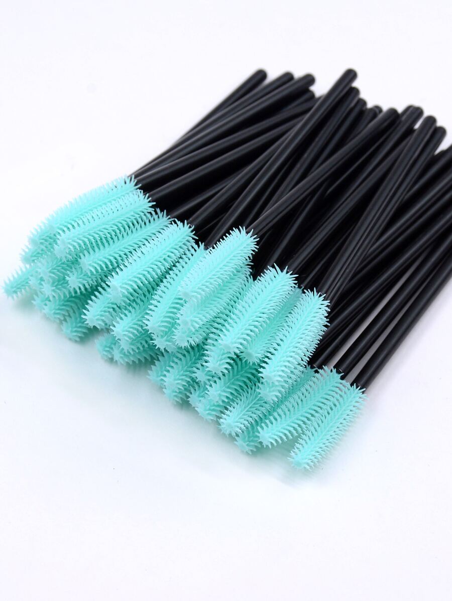50Pcs Silicone Mini Eyelash Brushes Lash Mascara Wands Applicators ...