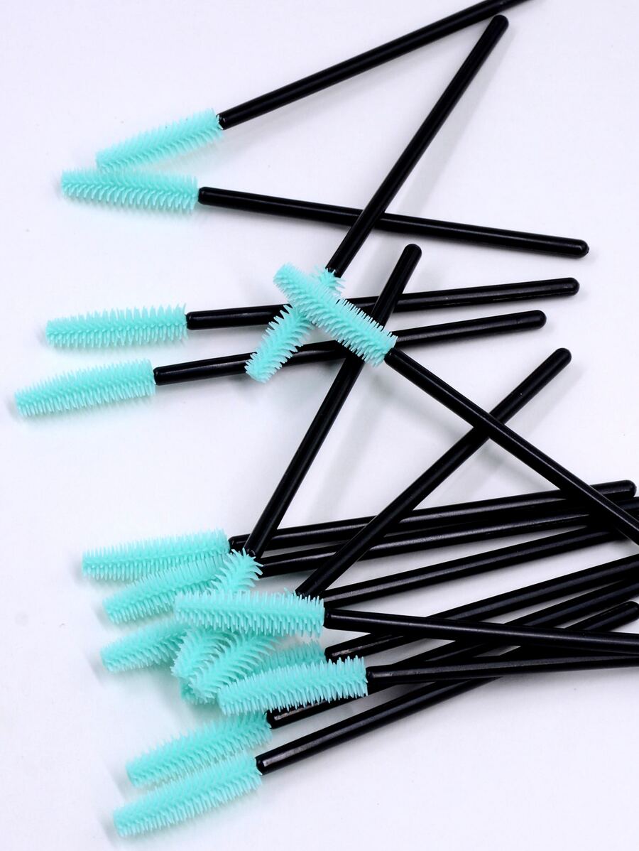 50Pcs Silicone Mini Eyelash Brushes Lash Mascara Wands Applicators ...