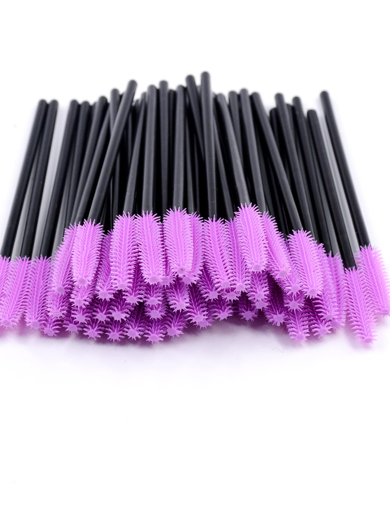 50Pcs Silicone Mini Eyelash Brushes Lash Mascara Wands Applicators ...