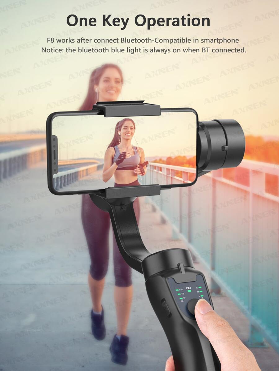 Gimbal manual de 3 ejes con trípode, soporte para teléfono ...