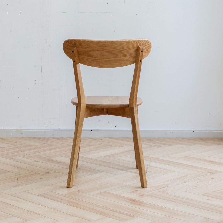 Dining chair wooden FAS grade oak natural wood made in North America ...