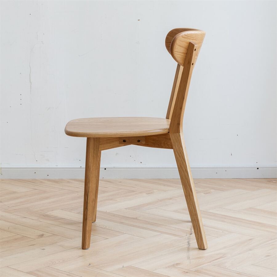 Dining chair wooden FAS grade oak natural wood made in North America ...