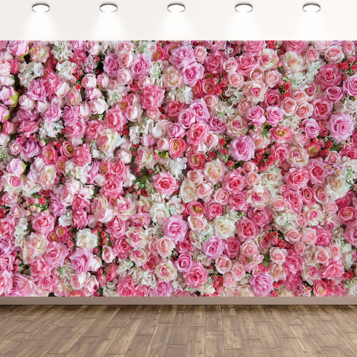 7x5ft Pink Flower Floral Backdrop | SHEIN USA
