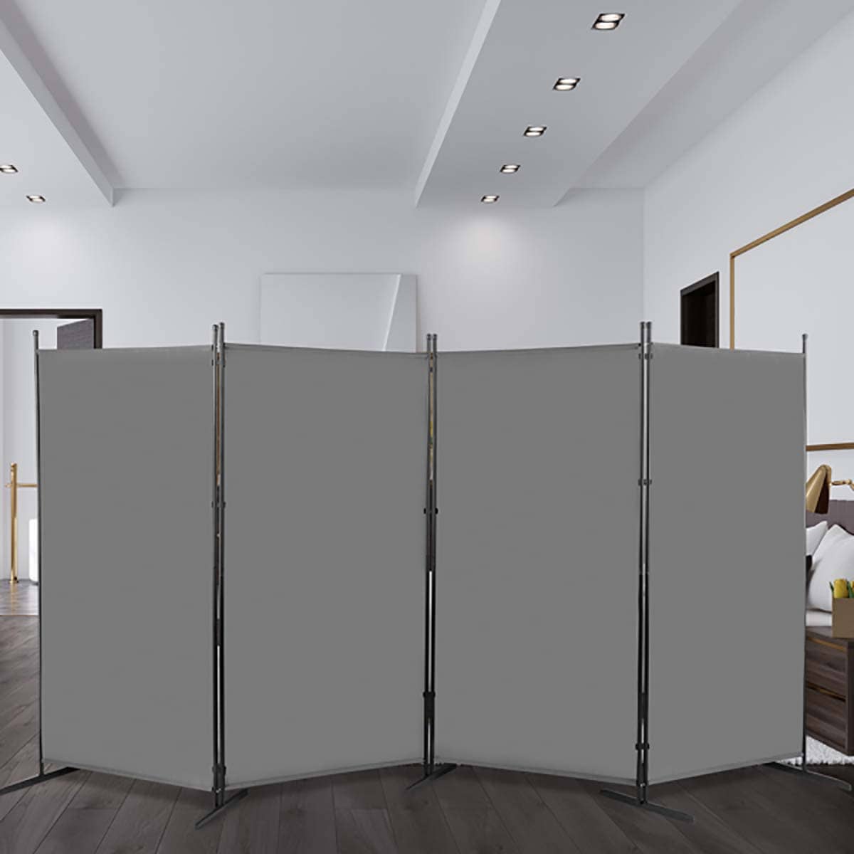 Wall Divider, 4 Panel Room dividers and Folding Privacy Screens with ...