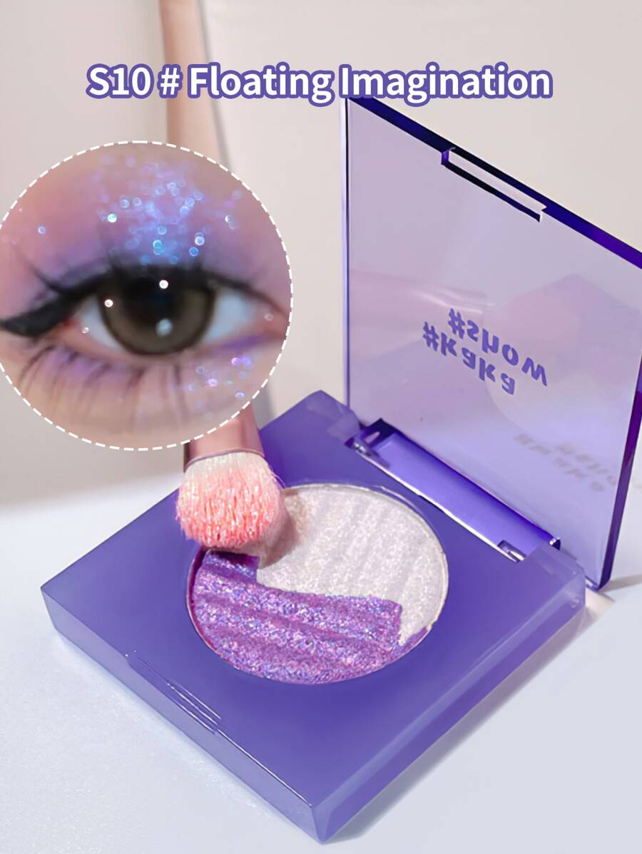 kakashow Highlighter,2-Color Pearly Highlighter, 1Pc Long-Wearing ...