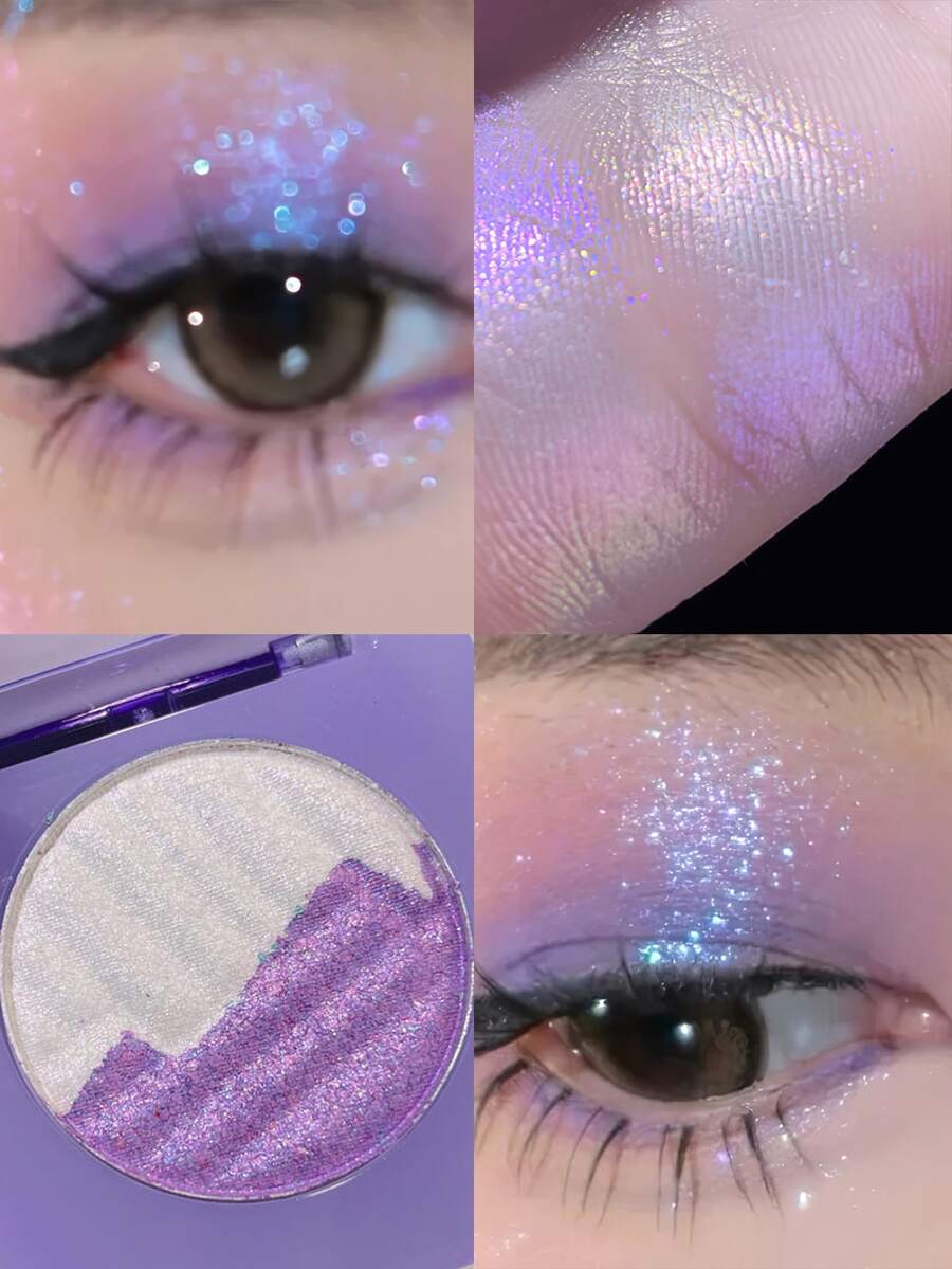 kakashow Highlighter,2-Color Pearly Highlighter, 1Pc Long-Wearing ...