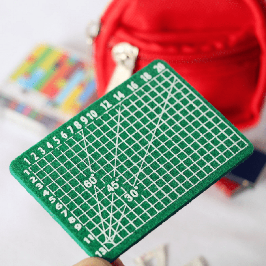 4pcs/set Miniature Ruler Cutting Board Set, Creative Learning Supplies ...