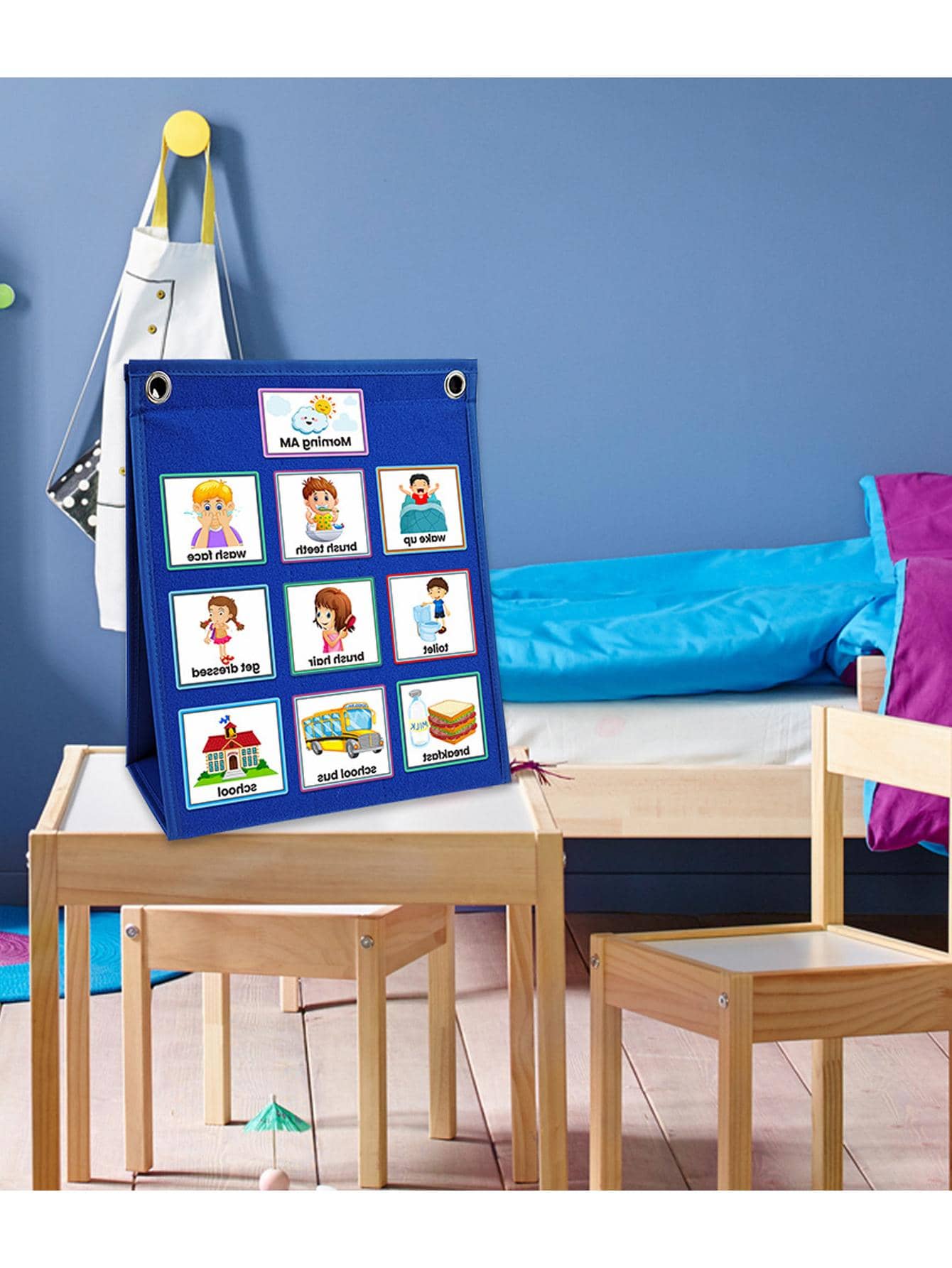 Teacher's Visual Schedule Pocket Chart For Classroom, Daily Work ...