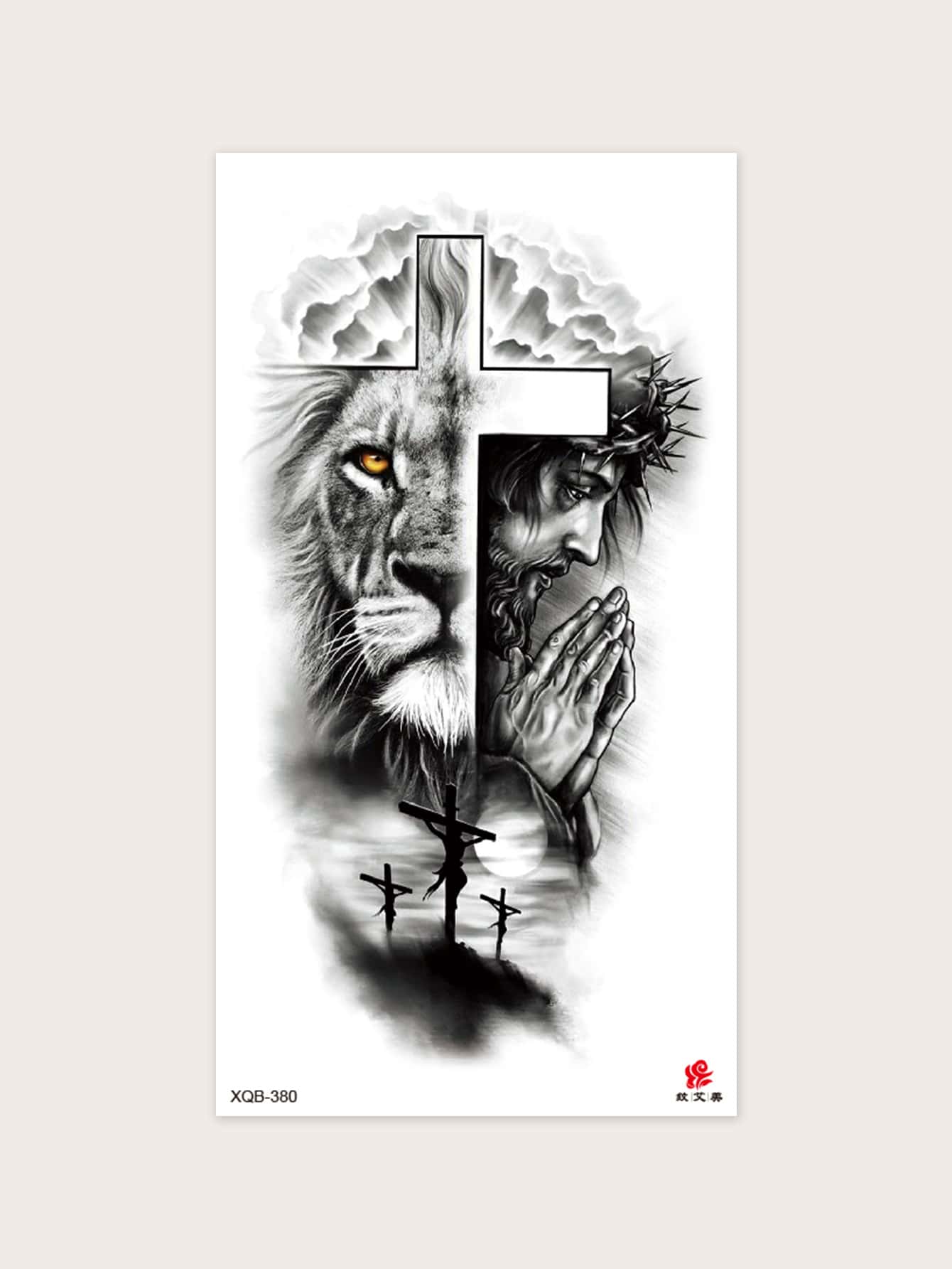 Waterproof Arm Half Sleeve Lion Tattoo Sticker For Men & Women With A ...