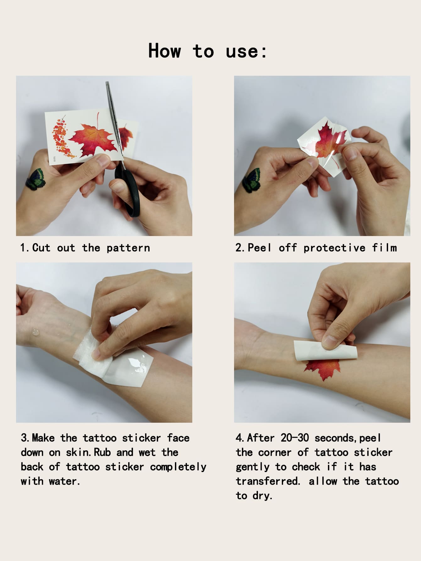 Waterproof Arm Half Sleeve Lion Tattoo Sticker For Men & Women With A ...