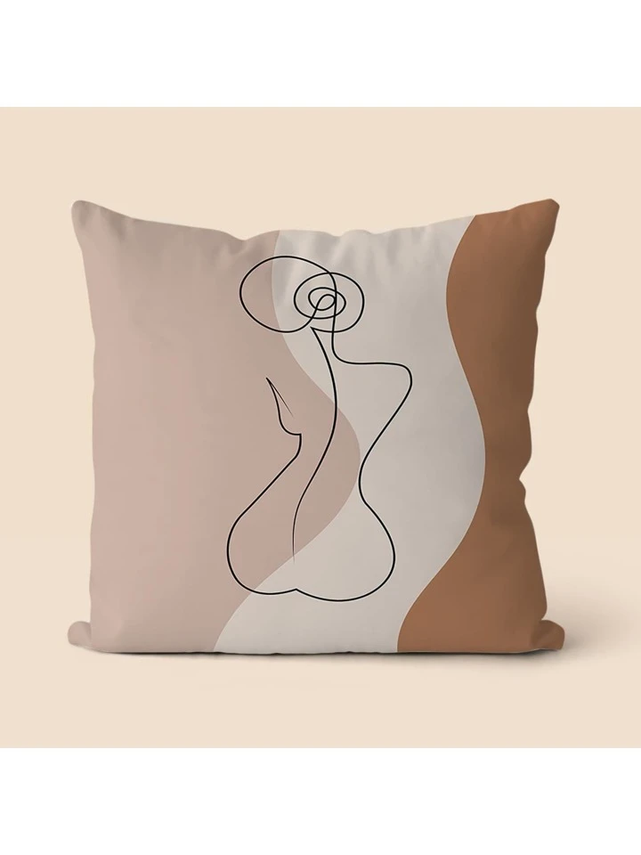 Square Pillow Line Drawing