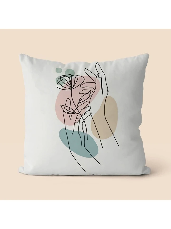 Square Pillow Line Drawing