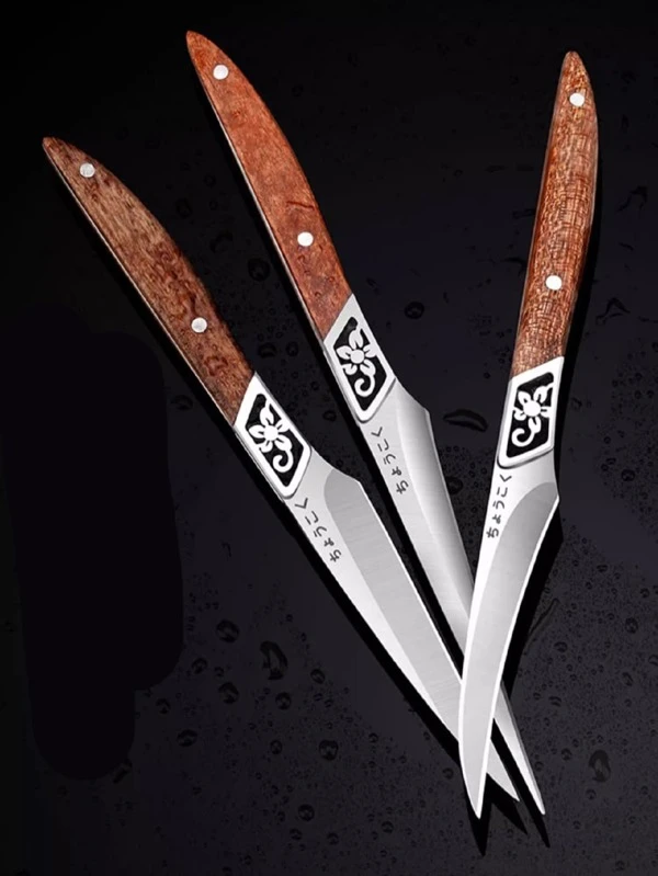 Complete Set Of Carving Knives Chef Fruit Platter Carrot Flower Carving ...