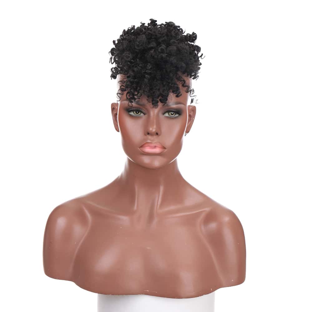 High Puff Mohawk Ponytails for Women, Short Kinky Curly Ponytail ...