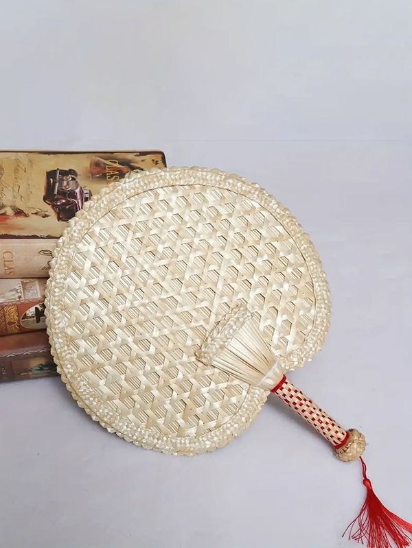 Handmade Chinese Straw Fan - Perfect For Summer Home Decor And Summer ...