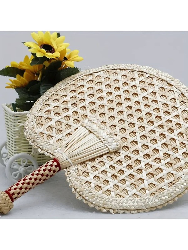 Handmade Chinese Straw Fan - Perfect For Summer Home Decor And Summer ...