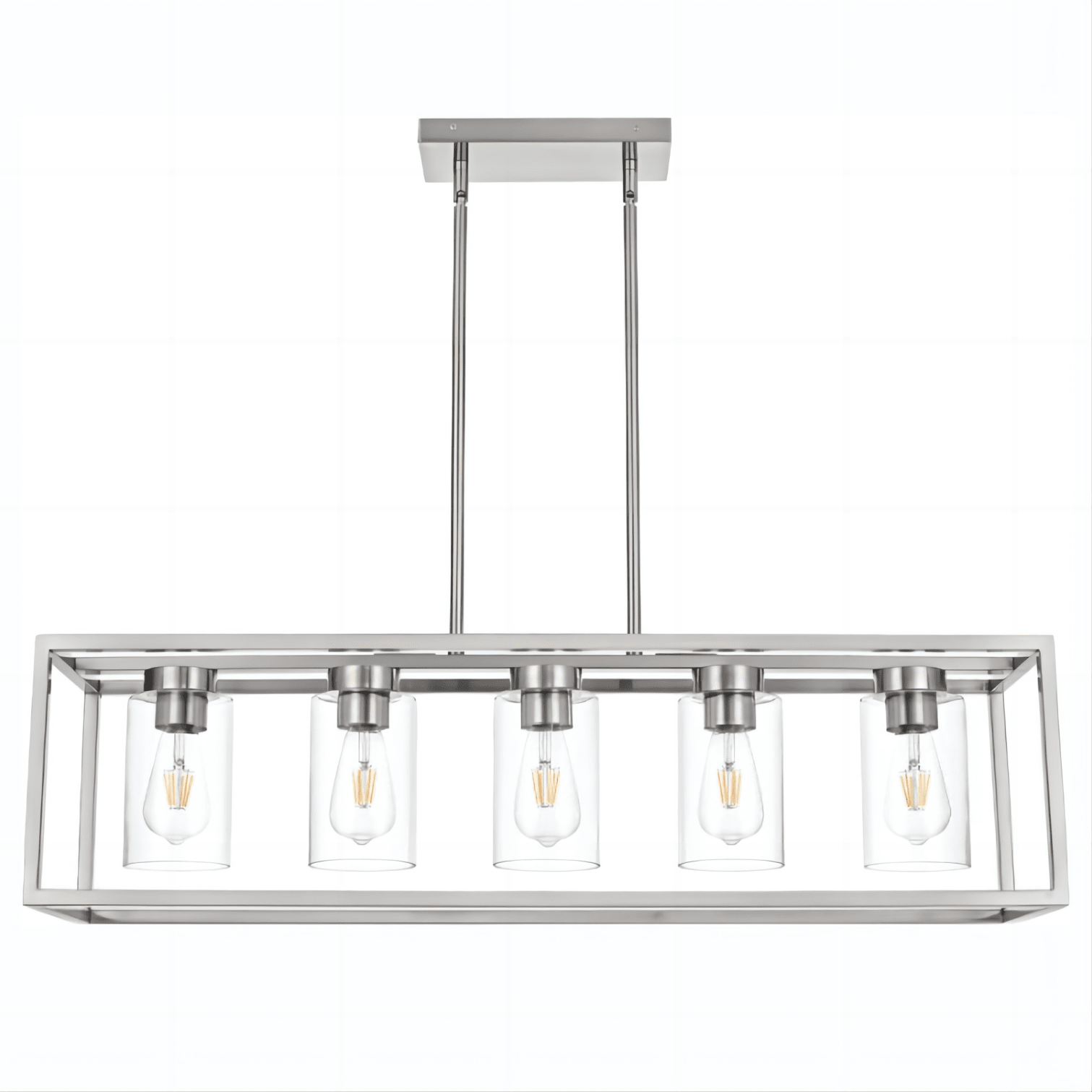 A1A9 Farmhouse Chandelier for Kitchen Island,5-Lights Dining Room Light ...