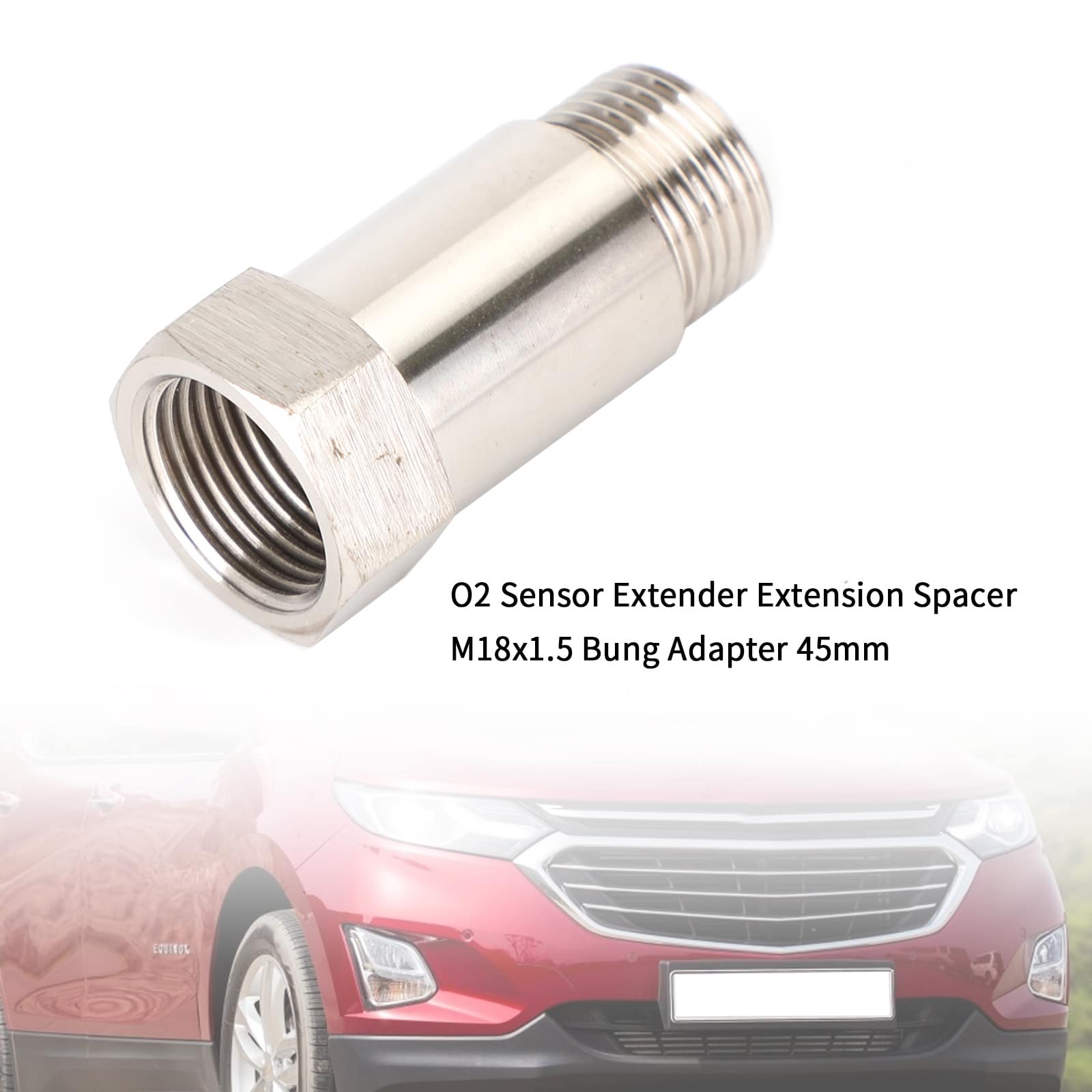 Fix Check Engine Light Eliminator Oxygen O2 Sensor Adapter M18x1.5 Bung ...