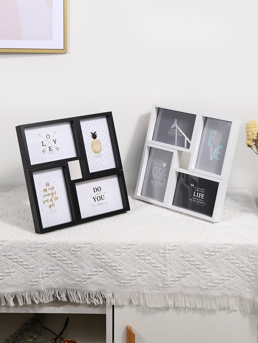Creative Four Frames Combination 6-inch Vintage American Style Picture ...