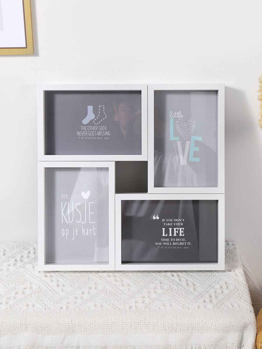 Creative Four Frames Combination 6-inch Vintage American Style Picture ...