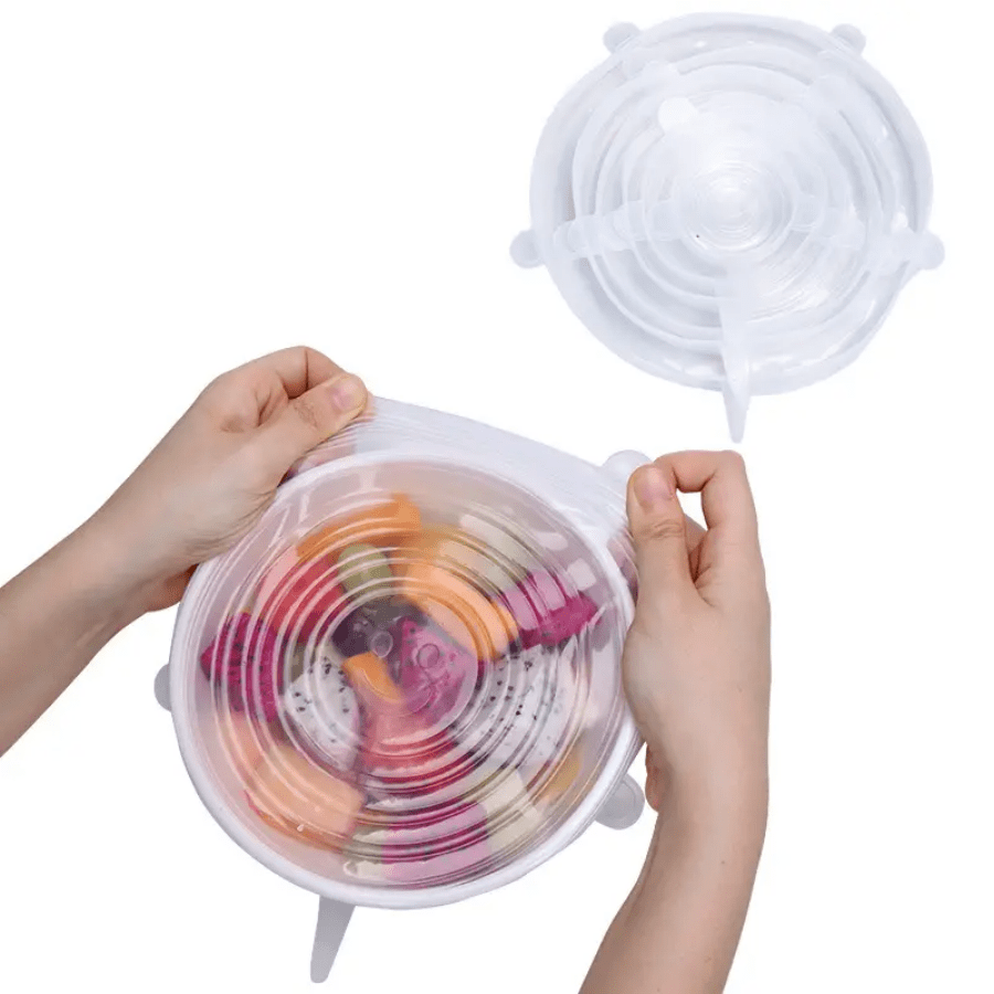 12 silicone retractable lids, food bowl lids | SHEIN UK