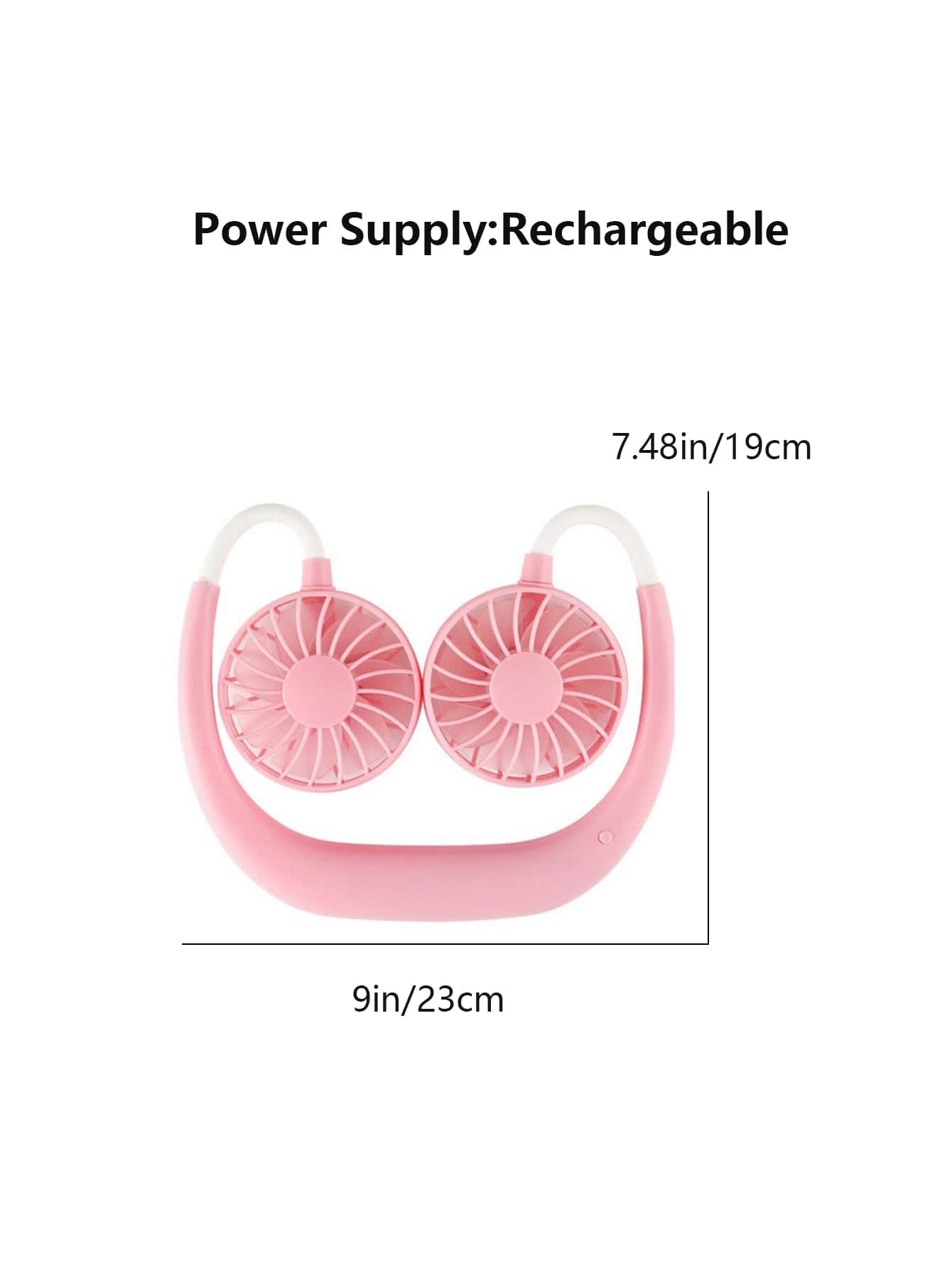 Mini Hanging Neck Fan Wearable Fan Folding Handheld Rechargeable ...