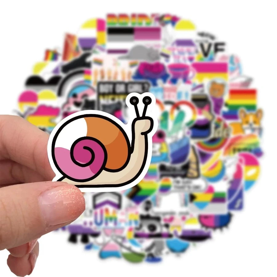 100pcs Rainbow Love Stickers Decals, LGBT Waterproof Stickers Pack ...