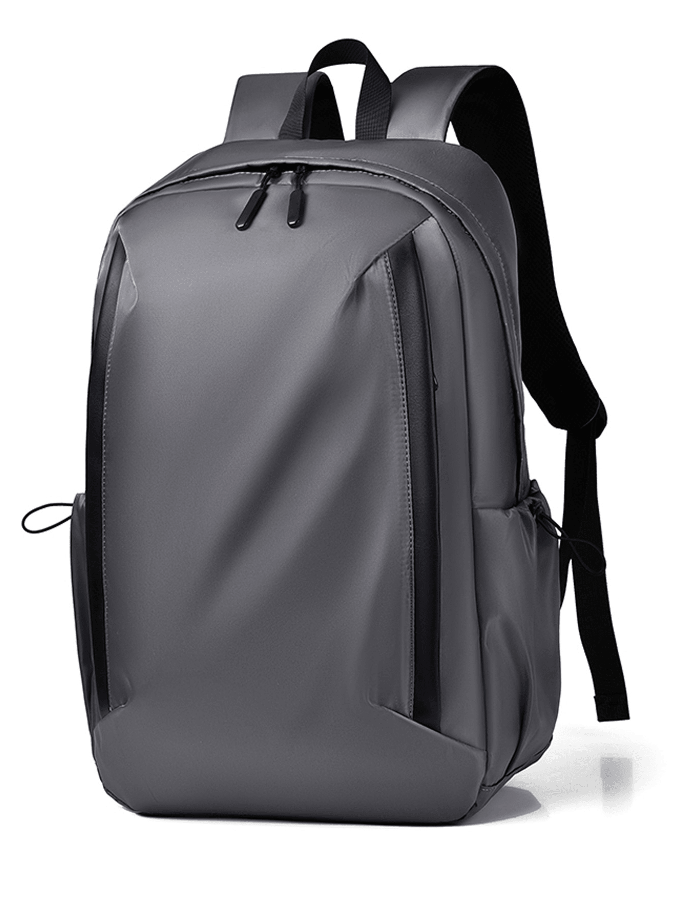 Men's Black Simple Functional Backpack With Large Capacity | SHEIN USA