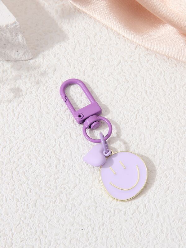 Colorful Smile Face & Heart Shape Keychain Irregular Emoticon Pack ...