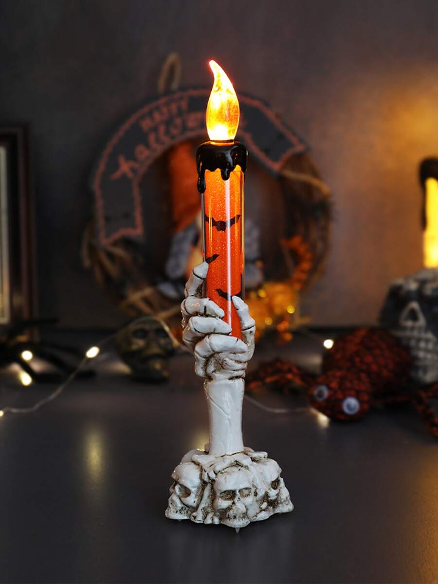 1pc Party Skull Hand Shaped Candle Holder, Party Decoration Creative ...